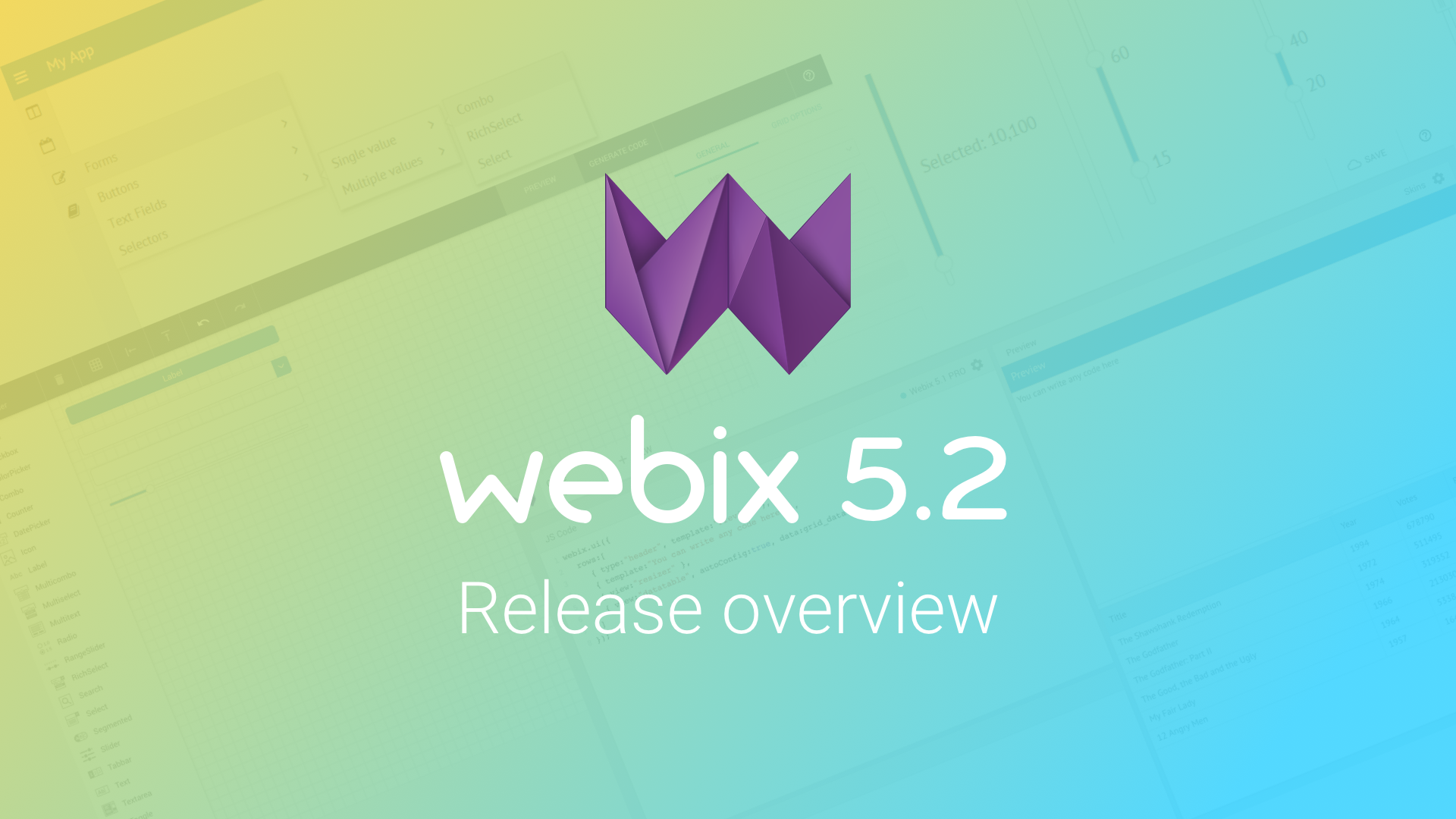 Webix 52 Release Sidebar Switch Dynamic Loading And Rendering Etc
