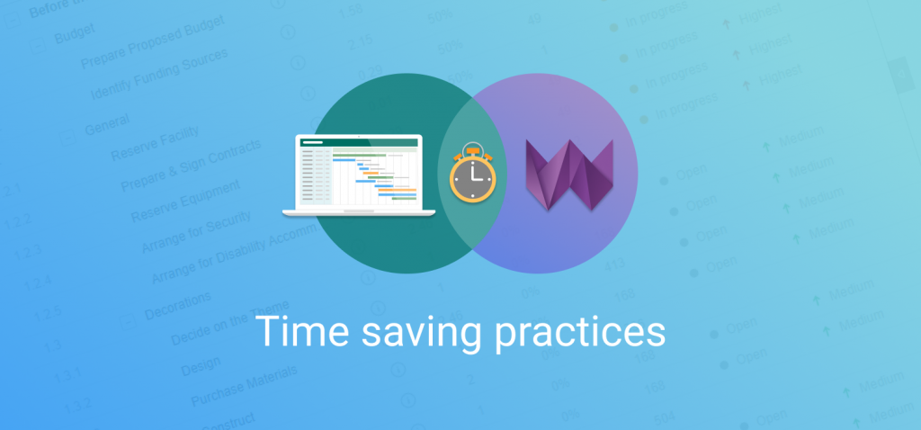 Software development time saving practices: Gantt charts for project management and UI libraries