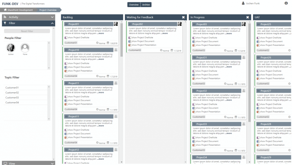 Webix in Practice: Project Management Application Based on Kanban widget