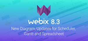 Webix 8.3: New Diagram, Updates for Scheduler, Gantt and Spreadsheet